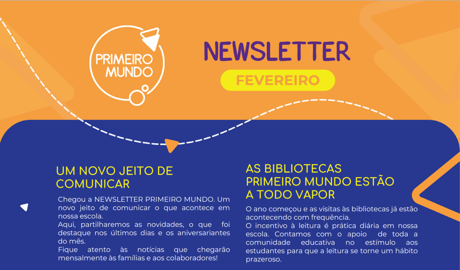 Newsletter - Primeiro Mundo | Centro Educacional